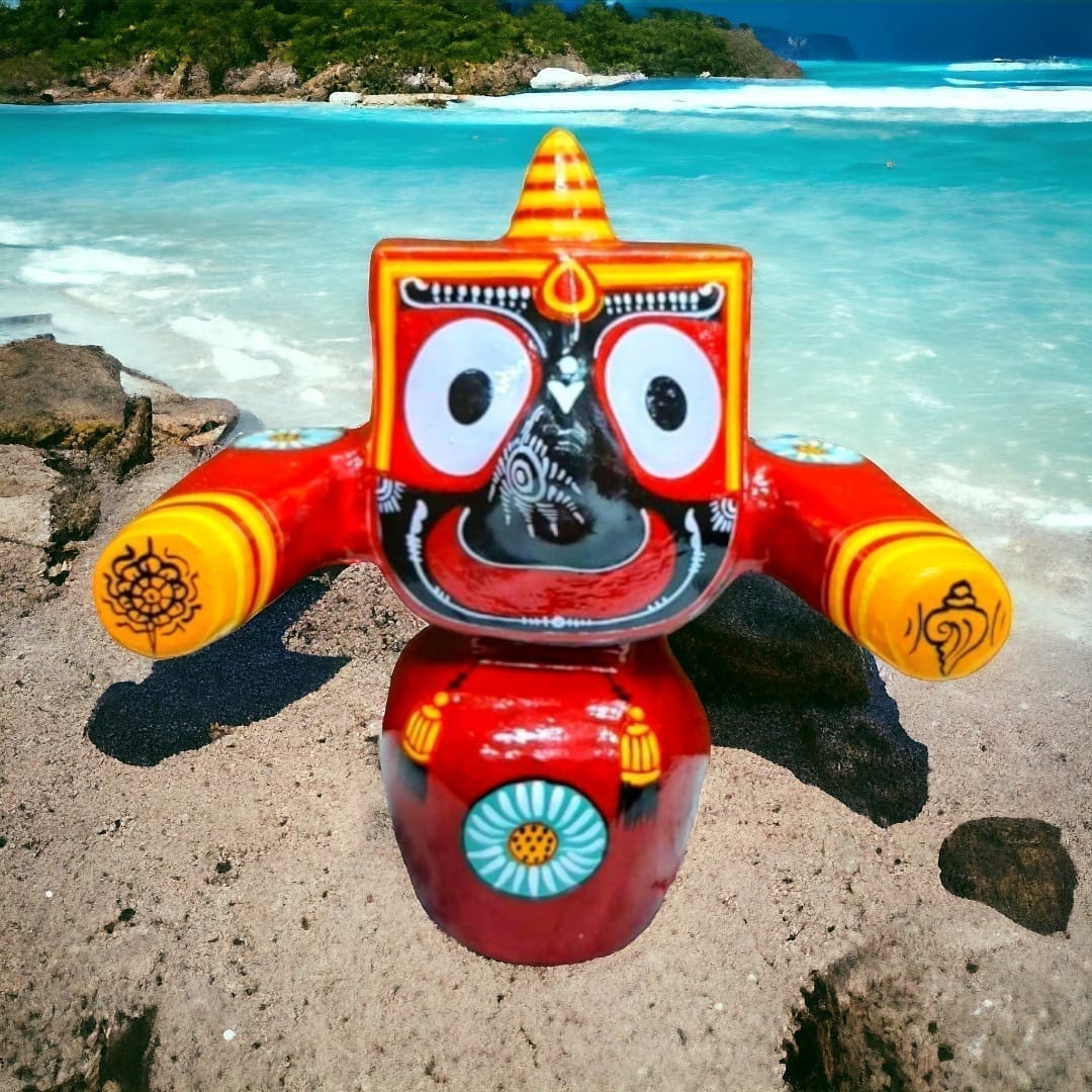 Shri Jagannath Mahaprabhu's Neem Wooden Murti (Ugram Rupam Edition