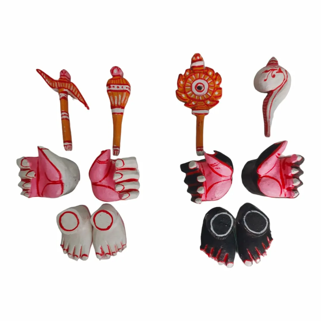 Wooden Hands, Feet & Weapons for Jagannath Deities
