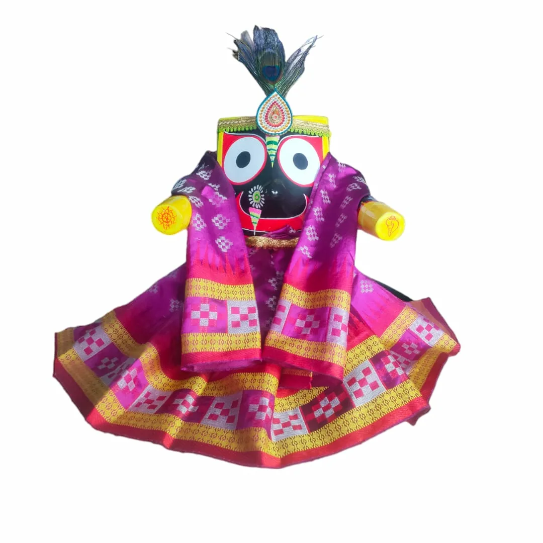 Gopal Ballav Jagannath Dress (6pc Purple) with Chita | Silk