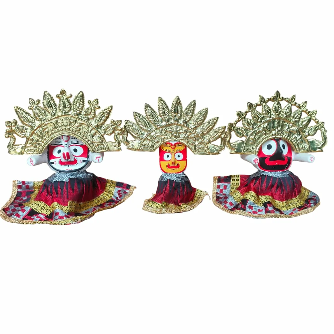 Brass Mukuta For Shri Jagannath Mahaprabhu & Siblings( 3 parts ...