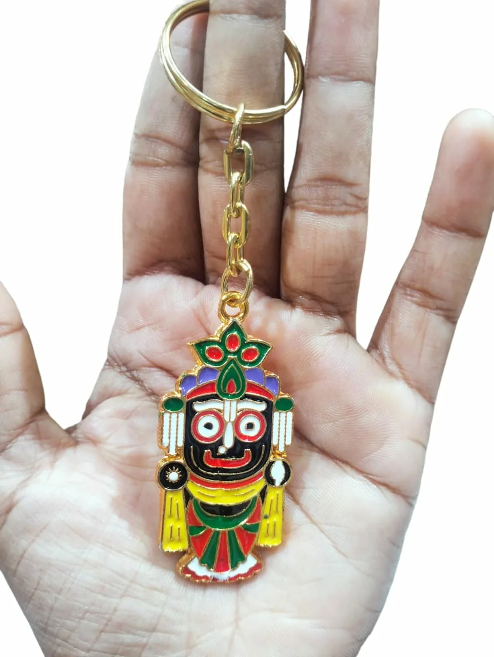 Shri Jagannath Metal Key Chain: Divine Grace | JUSTKALINGA